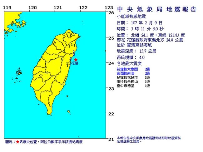 不斷更新／03:11花蓮4.0餘震 至今狂搖逾250次 | 生活 | 三立新聞網 SETN.COM