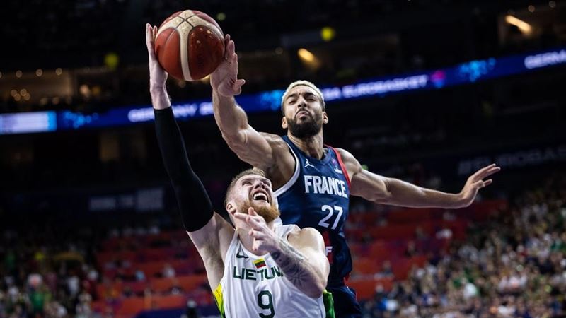 影／法國戰NBA雙塔 戈貝爾吃力硬扛！佛尼耶射穿立陶宛 | 運動 | 三立新聞網 SETN.COM