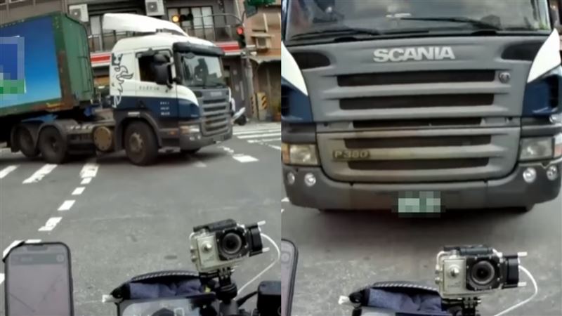 差點就GG了！騎士正面迎擊聯結車 秒見人生跑馬燈 | 生活 | 三立新聞網 SETN.COM