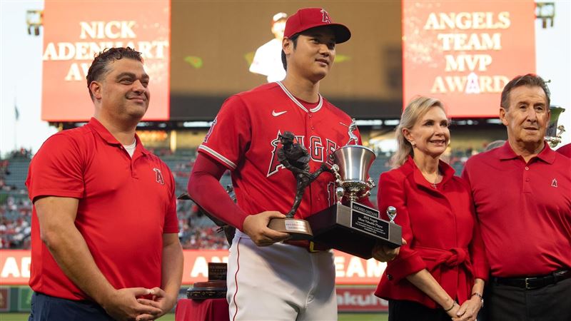 拿到MVP了 賽前天使隊內頒獎！大谷翔平奪MVP和最佳投手獎 | 運動 | 三立新聞網 SETN.COM