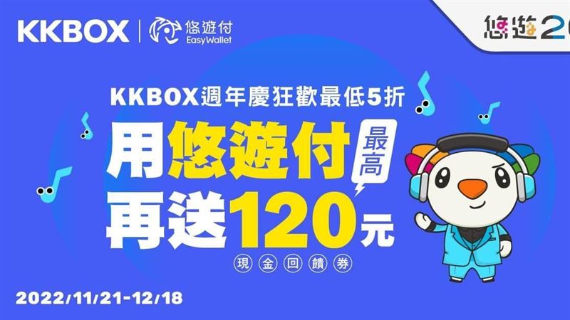 KKBOX週年慶！悠遊付「120元禮包」免費領 | 生活 | 三立新聞網 SETN.COM