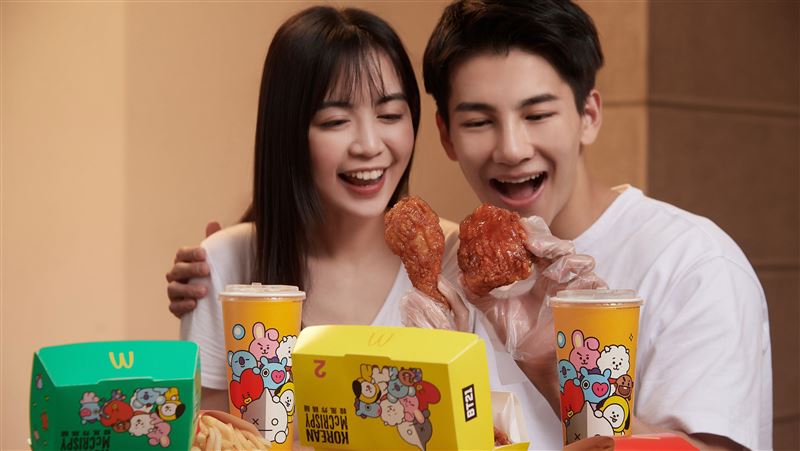 麥當勞韓風炸鷄腿攜手BT21限期回歸 1+1星級點89元跟草莓冰炫風一起吃 | 生活 | 三立新聞網 SETN.COM