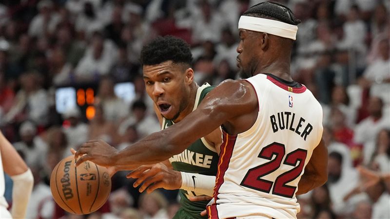 影／字母哥繳大三元傳精彩No Look Pass 公鹿仍吞敗首輪遭熱火聽牌 | 運動 | 三立新聞網 SETN.COM