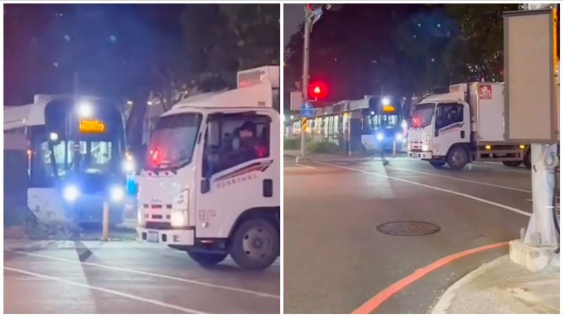 輕軌司機員狂叭⋯「超派貨車」堅持停軌道等紅燈！駕駛2違規慘噴2400元 | 社會 | 三立新聞網 SETN.COM