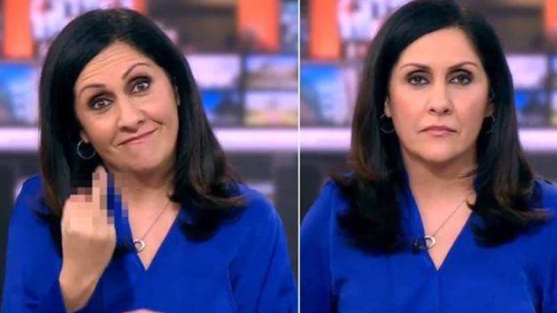 BBC女主播「歪頭比中指」畫面全放送！本人認錯了：當時在開玩笑 | 國際 | 三立新聞網 SETN.COM