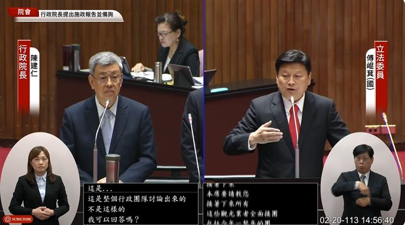 傅崐萁嗆「希望你今晚禱告對得起2300萬人」 陳建仁：我會感謝天主 | 政治 | 三立新聞網 SETN.COM