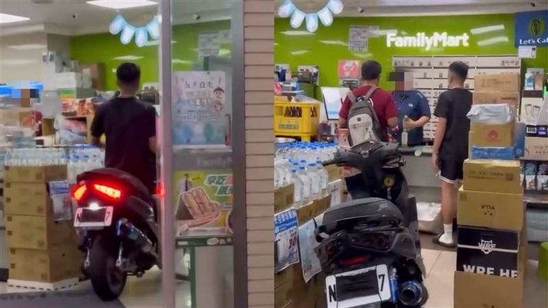 高雄男「機車騎進超商」好chill！超扯畫面曝光 秒抓包3違規GG了 | 社會 | 三立新聞網 SETN.COM