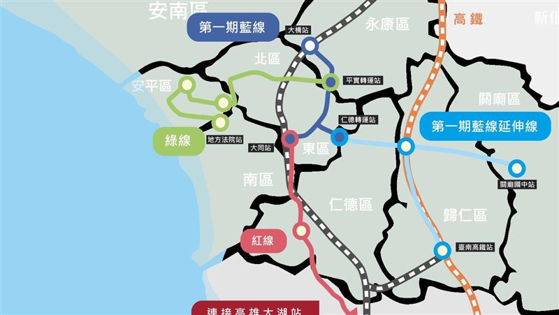 台南捷運第1期藍線進入「基本設計」階段 115年動工 | 生活 | 三立新聞網 SETN.COM