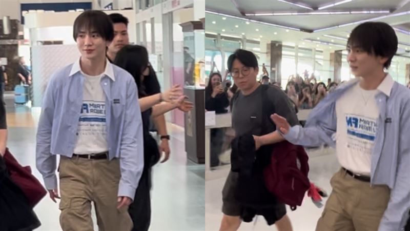 直擊／SHINee KEY抵達高雄！「睽違6年百粉接機引暴動」 靦腆揮手致意 | 娛樂星聞