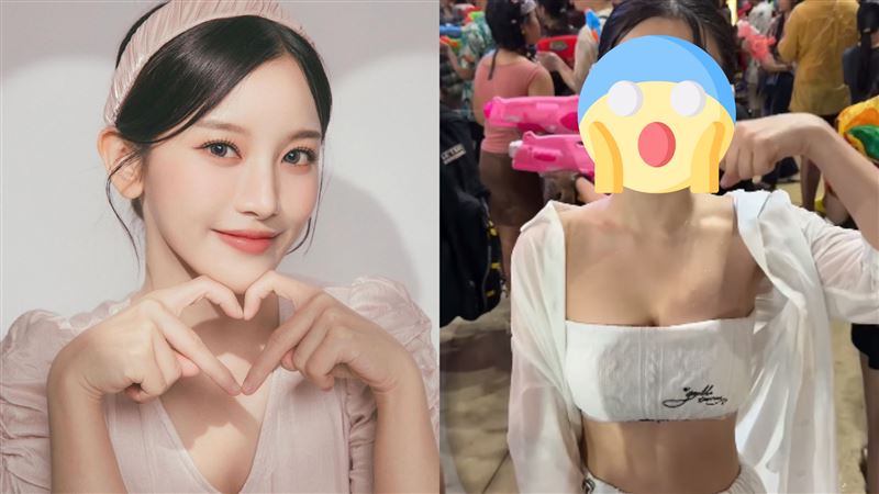 蔡瑞雪潑水節「臉上狂被射」濕轆性感上胸全現形 1原因直喊：GG了 | 娛樂星聞