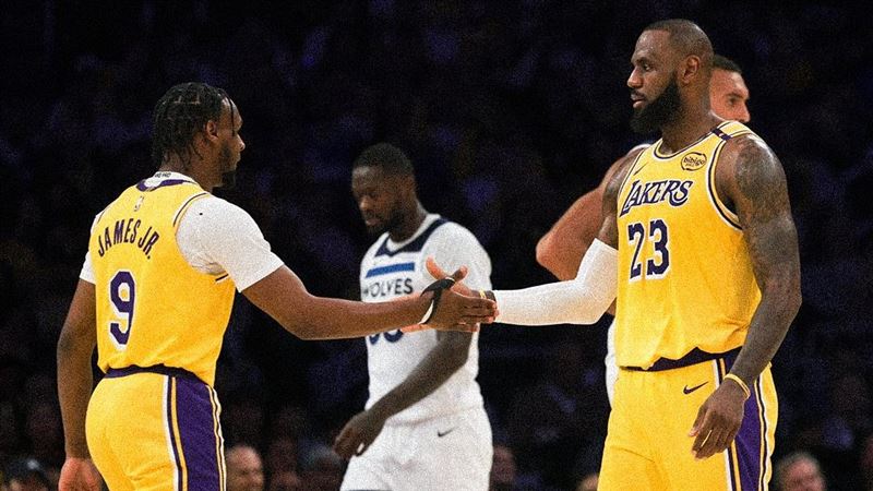 NBA／「父子連線」成真了！開幕戰詹姆斯攜布朗尼登場、父子檔寫歷史 | 運動 | 三立新聞網 SETN.COM
