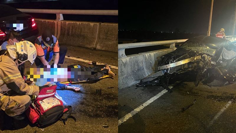 快訊／台84嚴重車禍…賓士變廢鐵！駕駛噴出車外命危送醫…救不回 | 社會 | 三立新聞網 SETN.COM