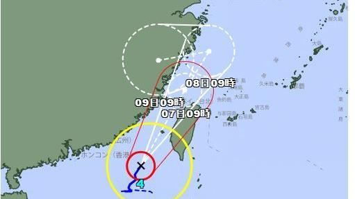 丹娜絲Z字型移動！日氣象廳：一路北上後「1時間點」轉彎 | 生活 | 三立新聞網 SETN.COM