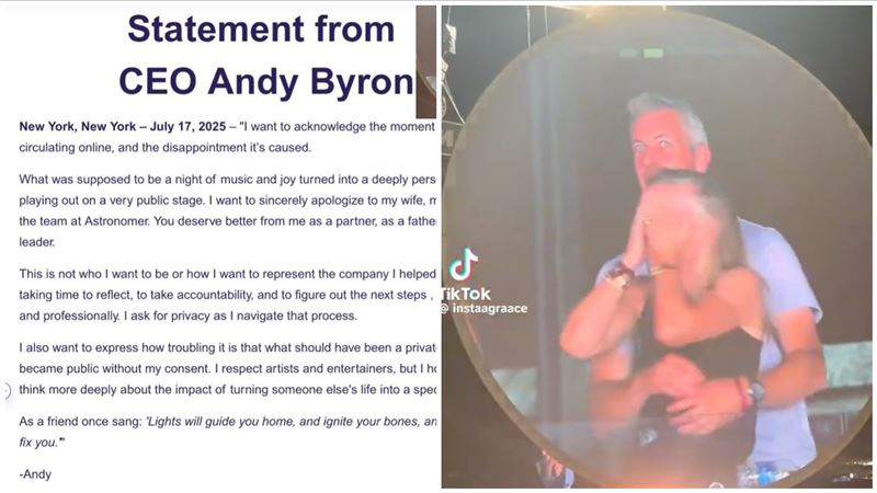 全球性社死！「CEO偷吃HR」引Coldplay神曲《Fix you》道歉：人生變鬧劇 | 娛樂星聞 | 三立新聞網 SETN.COM